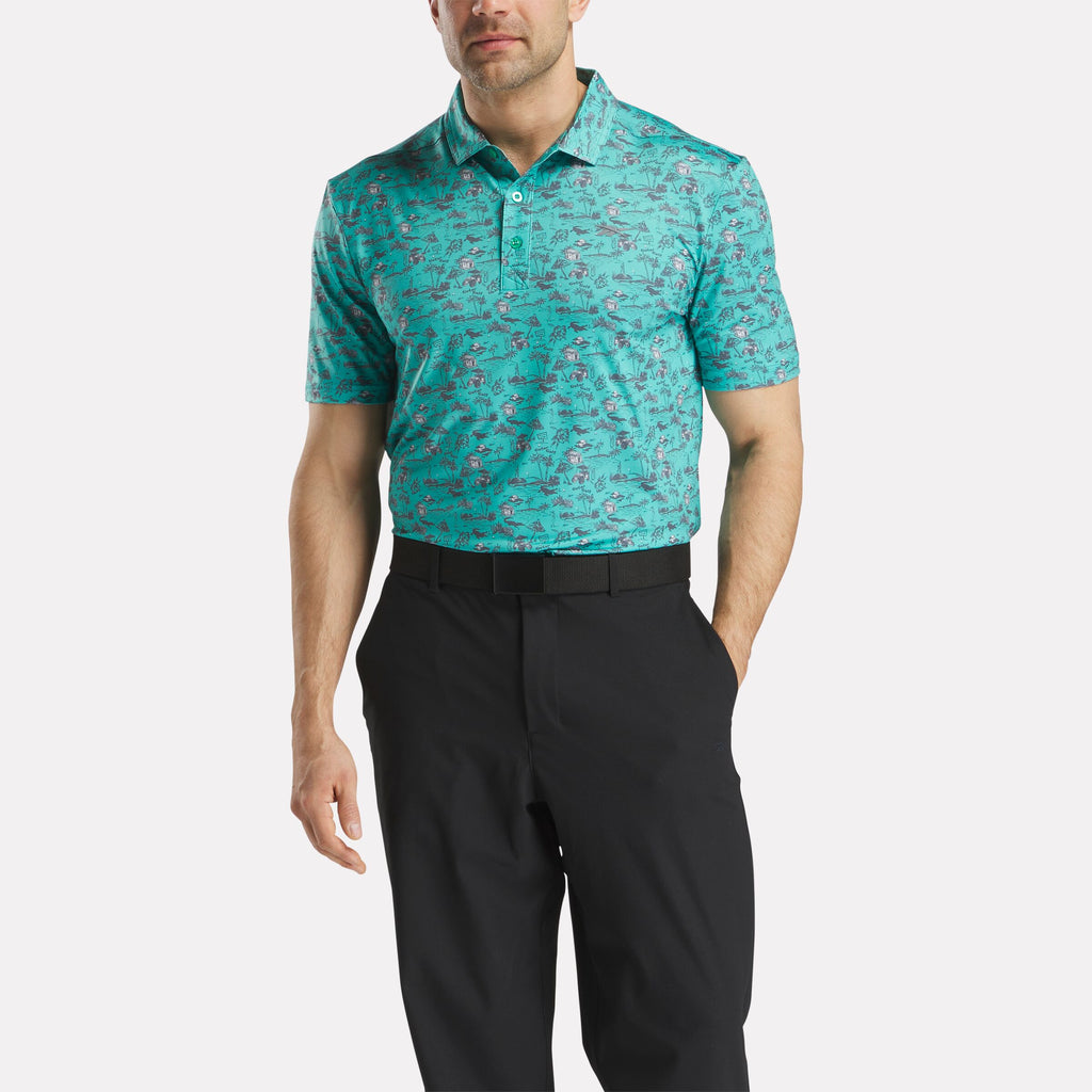 Short Sleeve Gator Golf Polo Shirt - Reebok